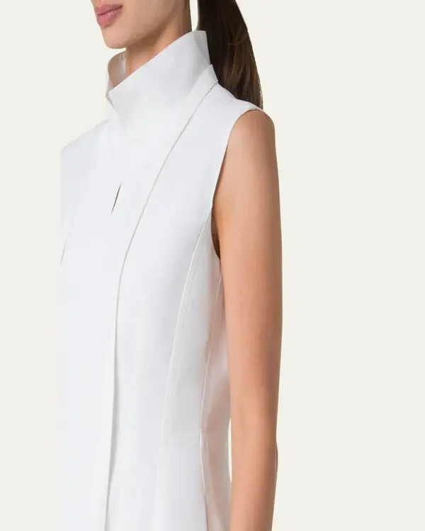 Akris Fit-and-flare Midi Dress - Pure White