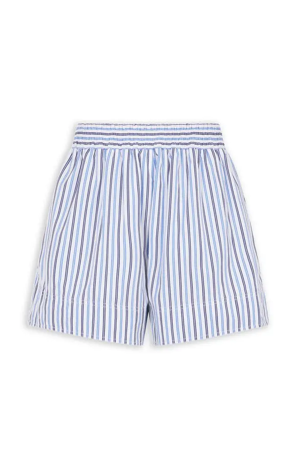 Rabanne Side-slit Shorts - Stripe