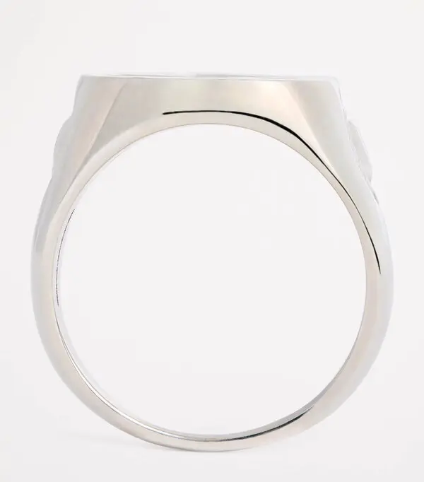 BLEUE BURNHAM Oval Chloroplast Impression Signet Ring