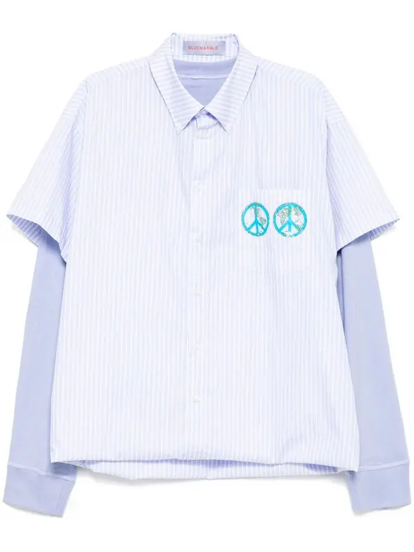 BLUEMARBLE Foldover Hybrid Shirt