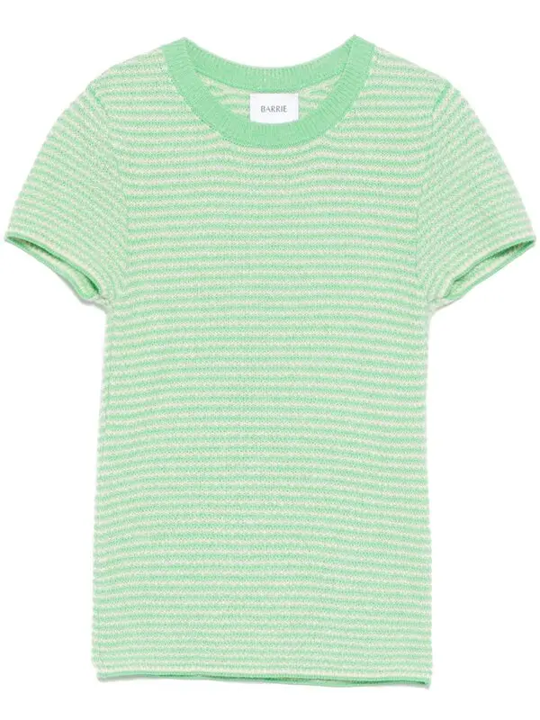BARRIE Striped Knit Top