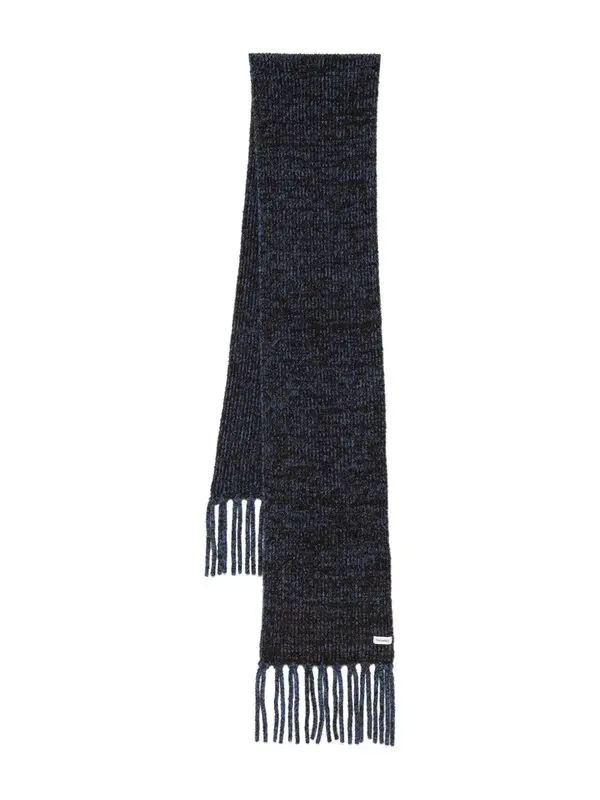Nanushka Ribbed-knit Scarf - Blue