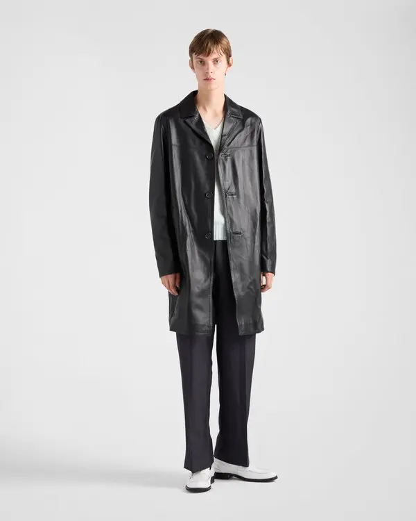 Prada Nappa Leather Coat