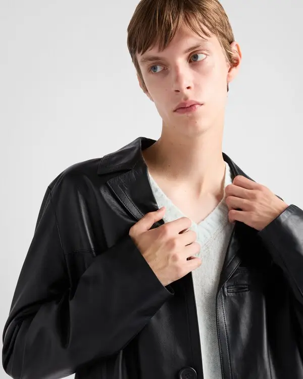 Prada Nappa Leather Coat