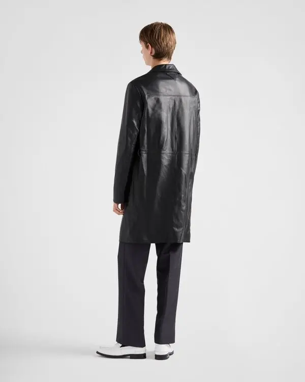 Prada Nappa Leather Coat