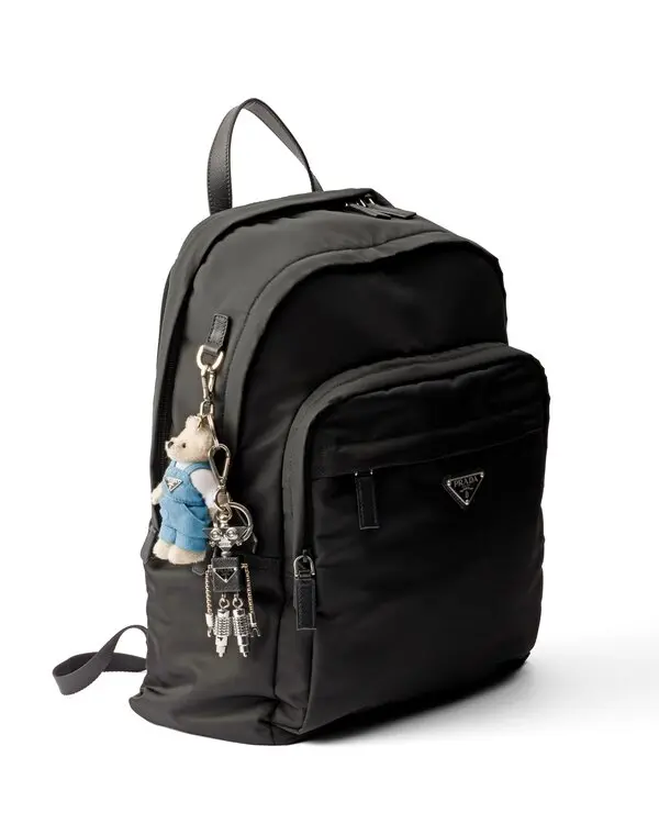 Prada Teddy Keychain Charm - White