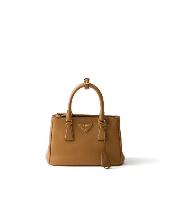 Prada Galleria Small Leather Bag - Brown