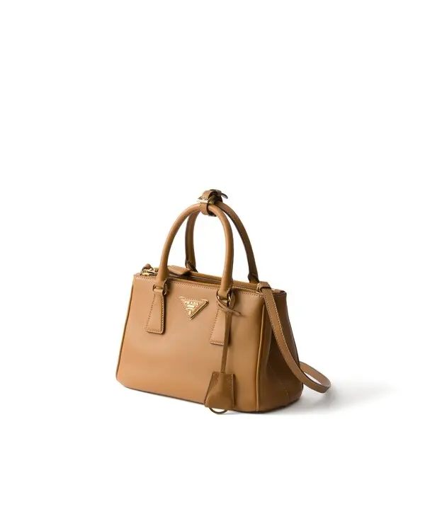 Prada Galleria Small Leather Bag - Brown
