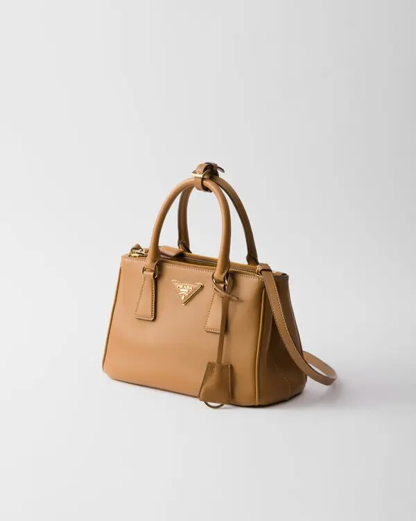Prada Galleria Small Leather Bag - Brown