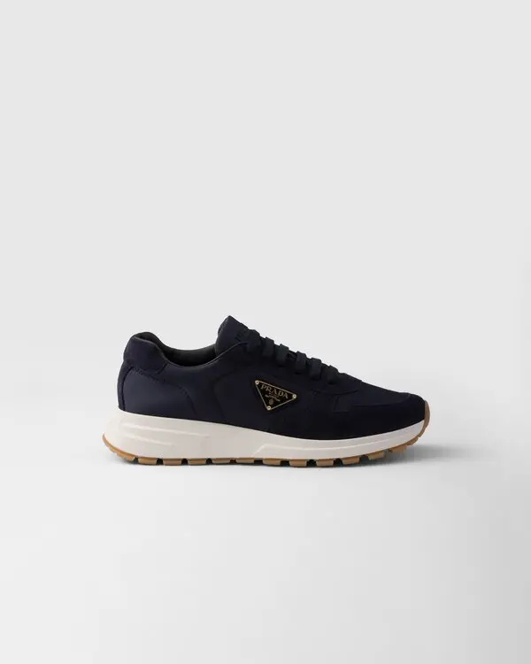 Prada Prax 01 Re-nylon And Suede Sneakers