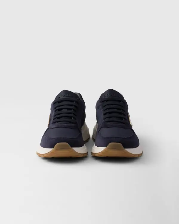 Prada Prax 01 Re-nylon And Suede Sneakers