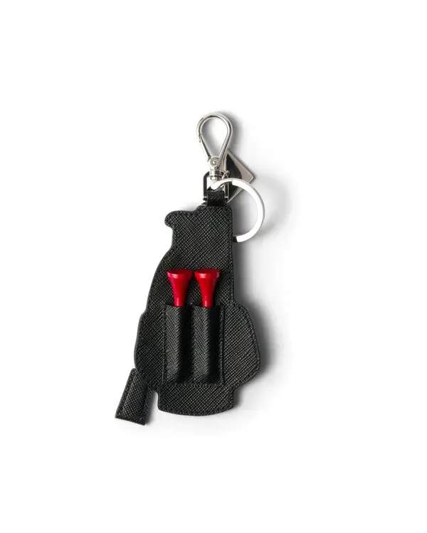Prada Saffiano Leather Golf Tee Bag Charm