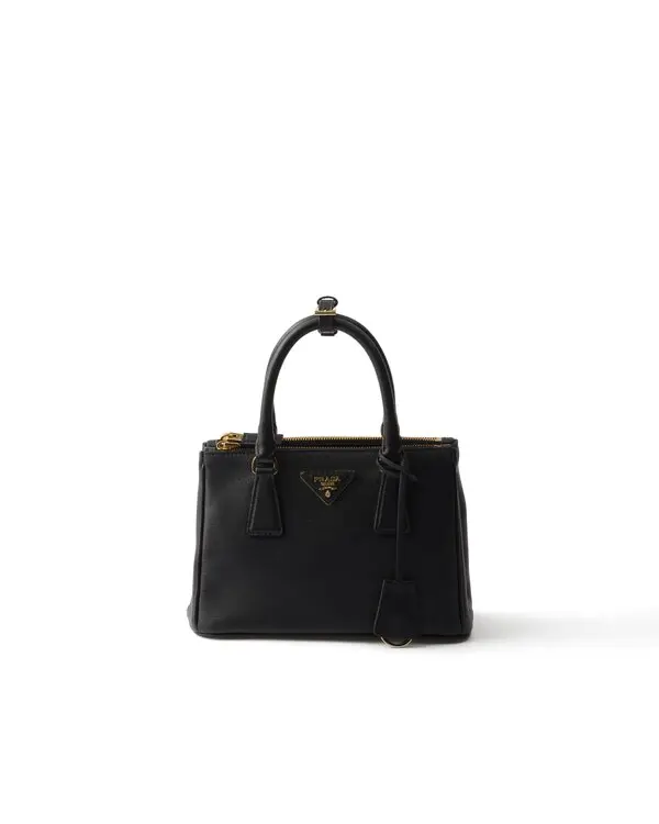 Prada Galleria Small Leather Bag - Black