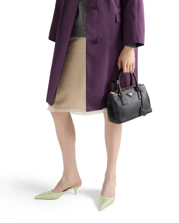 Prada Galleria Small Leather Bag - Black