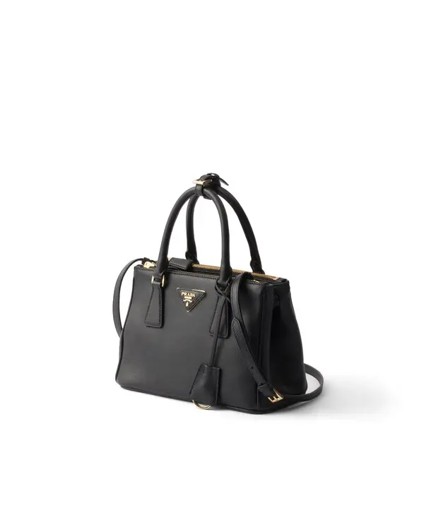 Prada Galleria Small Leather Bag - Black