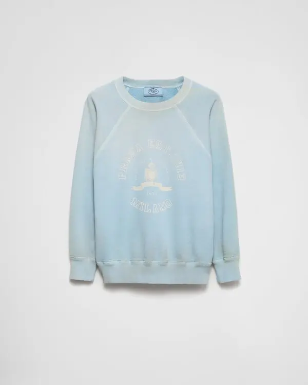 Prada Cotton Crew-neck Sweatshirt
