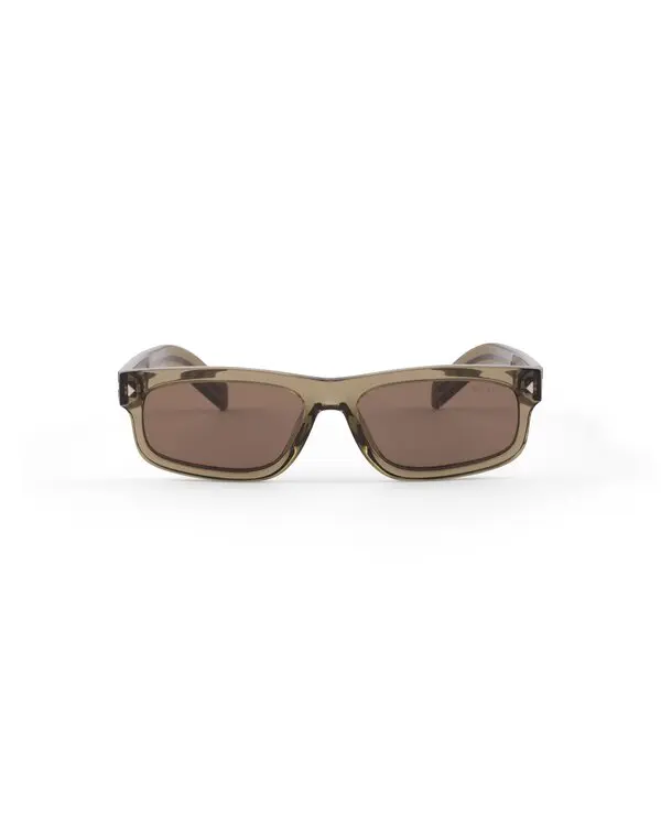 Prada Sunglasses With Iconic Metal Plaque - Lenses