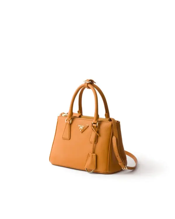 Prada Galleria Small Leather Bag - Orange