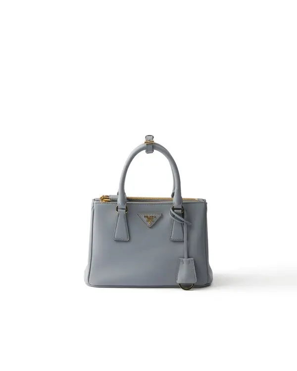 Prada Galleria Small Leather Bag - Light Blue