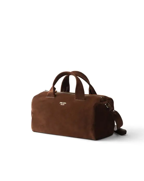 Prada Small Suede Duffle Bag