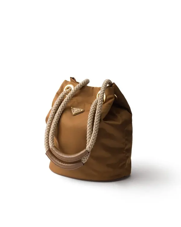 Prada Mariner Re-nylon Small Bucket Bag - Brown