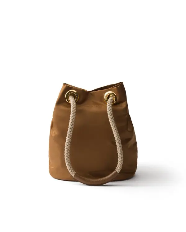 Prada Mariner Re-nylon Small Bucket Bag - Brown