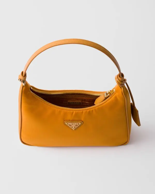 Prada Re-edition 2005 Re-nylon And Saffiano Mini Bag - Amber