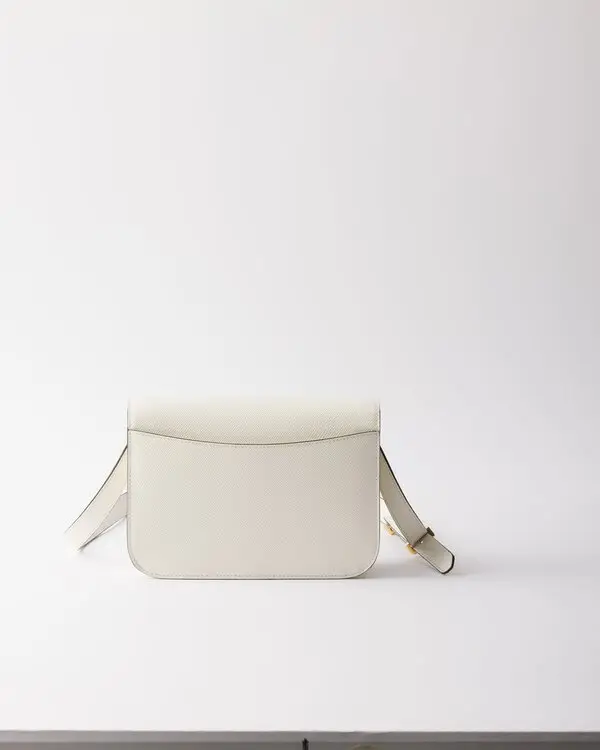 Prada Saffiano Leather Flap Shoulder Bag