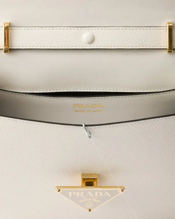 Prada Saffiano Leather Flap Shoulder Bag