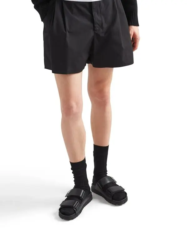 Prada Leather Strap Slides