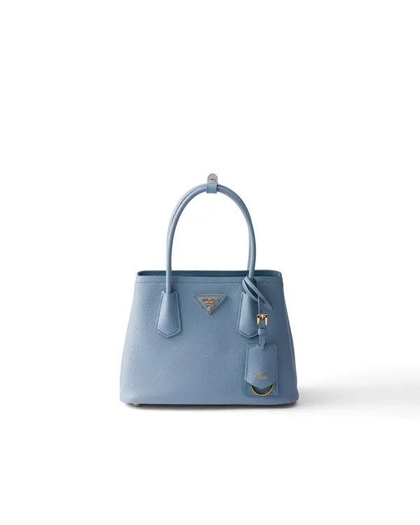 Prada Small Saffiano Leather Bag - Light Blue