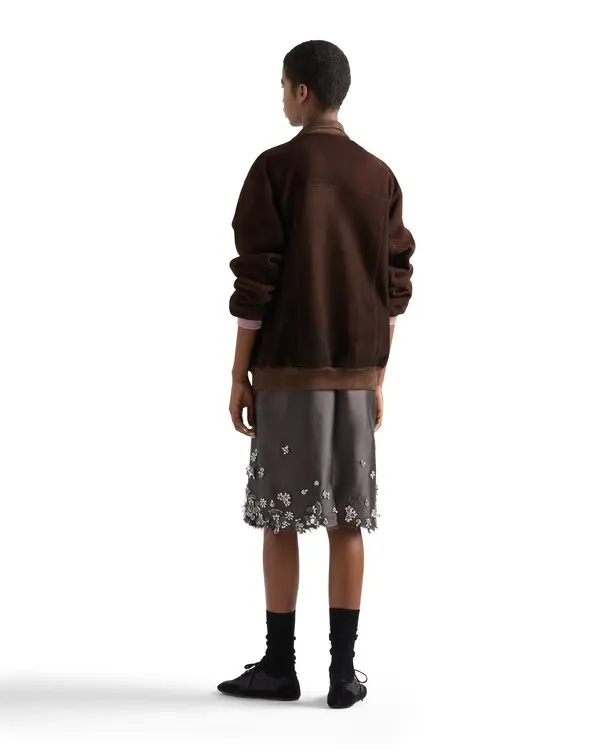 Prada Suede Jacket - Brown