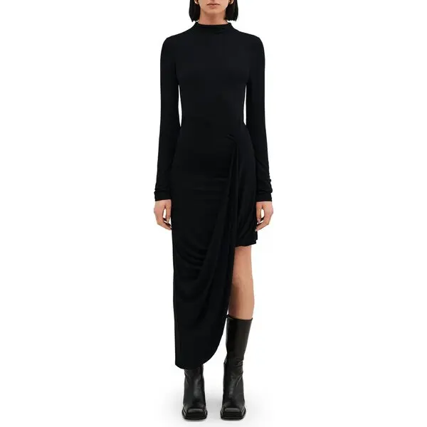 MARCELLA Lisbon Mock Neck Maxi Dress