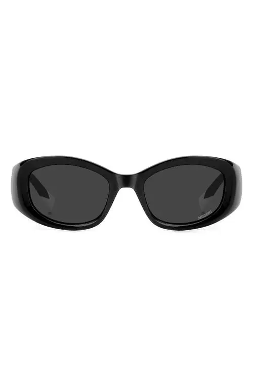 Missoni 50mm Rectangular Sunglasses - Black/ Grey