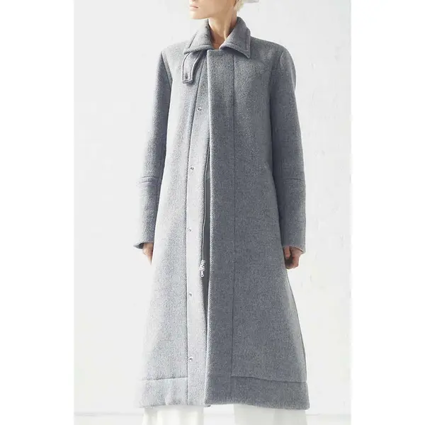 Caalo Down Wool Overcoat - Gray