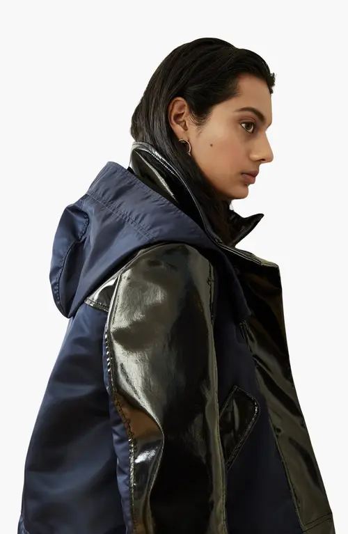 Caalo Cotton Water-resistant Convertible Raincoat