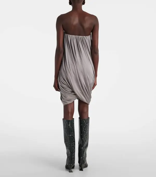 Attico Draped Jersey Minidress