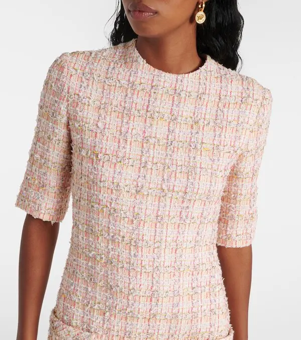 Versace Tweed Minidress - Pink