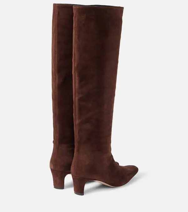 Staud Wally Knee-high Suede Boots - Brown