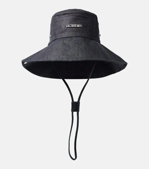 Jacquemus Bob De-nîmes Canvas Bucket Hat - Blue