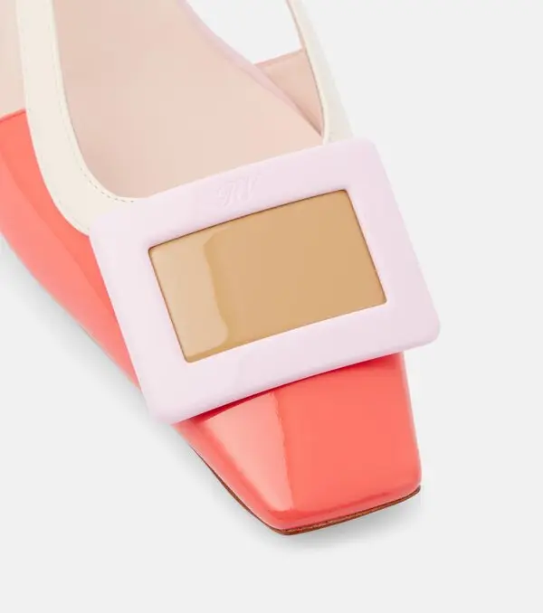 ROGER VIVIER Bv Patent Leather Slingback Pumps - Multicoloured