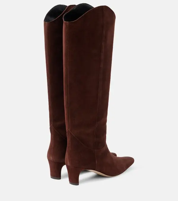 Staud Western Suede Knee-high Boots