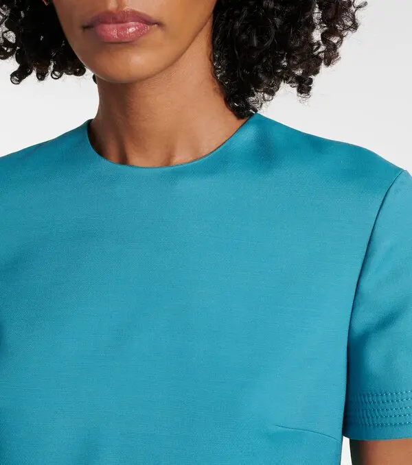 Valentino Garavani Crepe Couture Mini Dress - Turquoise