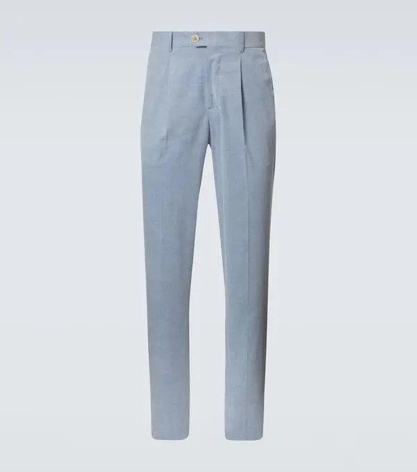 Brunello Cucinelli Straight Leg Cotton Pants