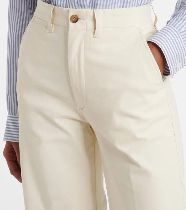 Polo Ralph Lauren Cotton-blend Cropped Chinos - Beige