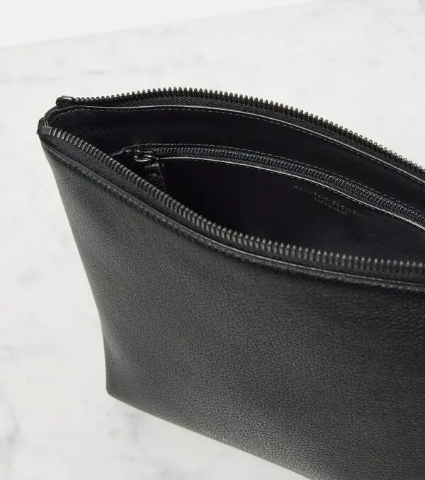 Brunello Cucinelli Small Leather Pouch - Black