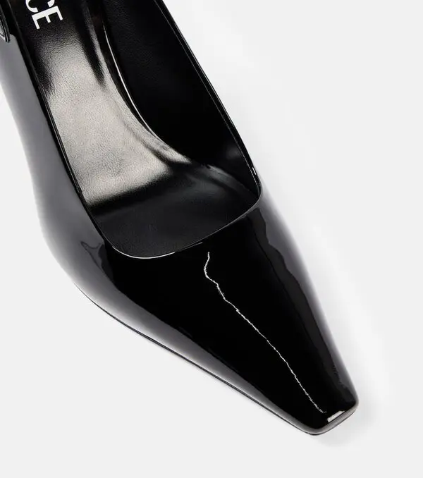 Versace Patent Leather Slingback Pumps