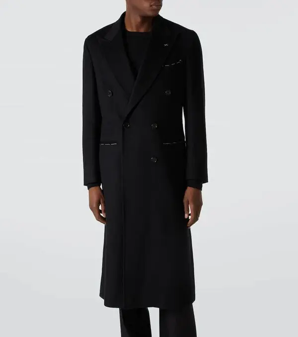SAMAN AMEL Wool And Cashmere Overcoat
