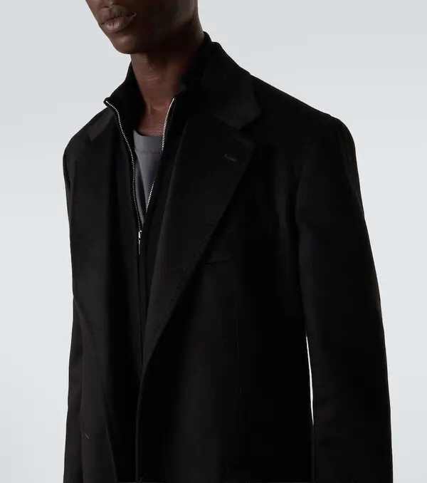 SAMAN AMEL Wool And Cashmere Overcoat