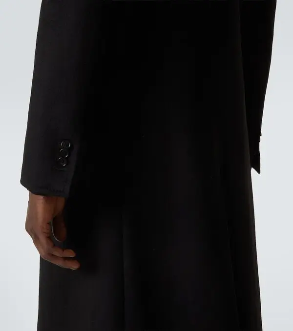 SAMAN AMEL Wool And Cashmere Blend Overcoat
